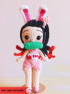 Bunny Nezuko Crochet Free PDF Amigurumi Pattern - 500+ PDF Passo a ...