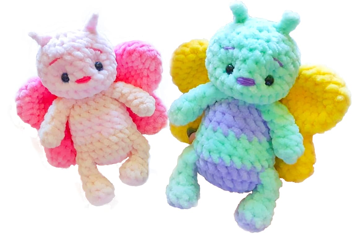 Crochet Butterfly Rattle PDF Amigurumi Free Pattern - 500+ PDF Passo a ...
