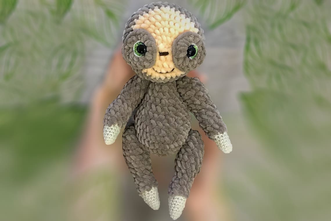 Crochet Plush Sloth PDF Amigurumi Free Pattern - 500+ PDF Passo a Passo ...