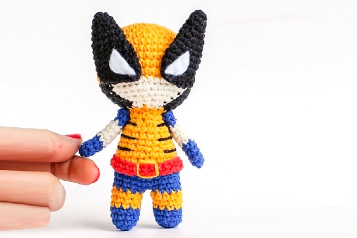 PDF Crochet Little Wolverine Amigurumi Free Pattern - 500+ PDF Passo a ...