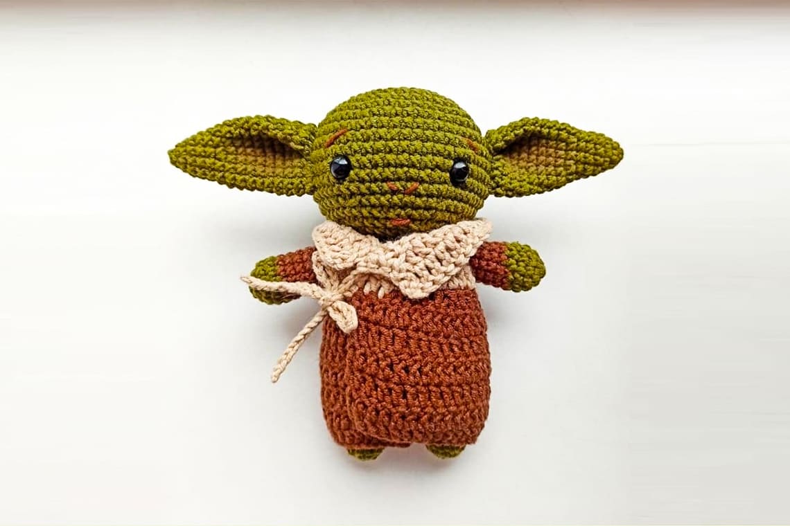Crochet Baby Yoda PDF Amigurumi Free Pattern - 500+ PDF Passo a Passo ...