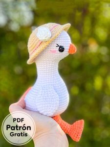 Amigurumi Lindo Ganso PDF Patrón Gratis Paso a Paso - 500+ PDF Passo a ...