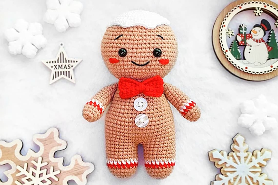 Amigurumi Navidad Hombre de Jengibre PDF Patrón Gratis - 500+ PDF Passo ...