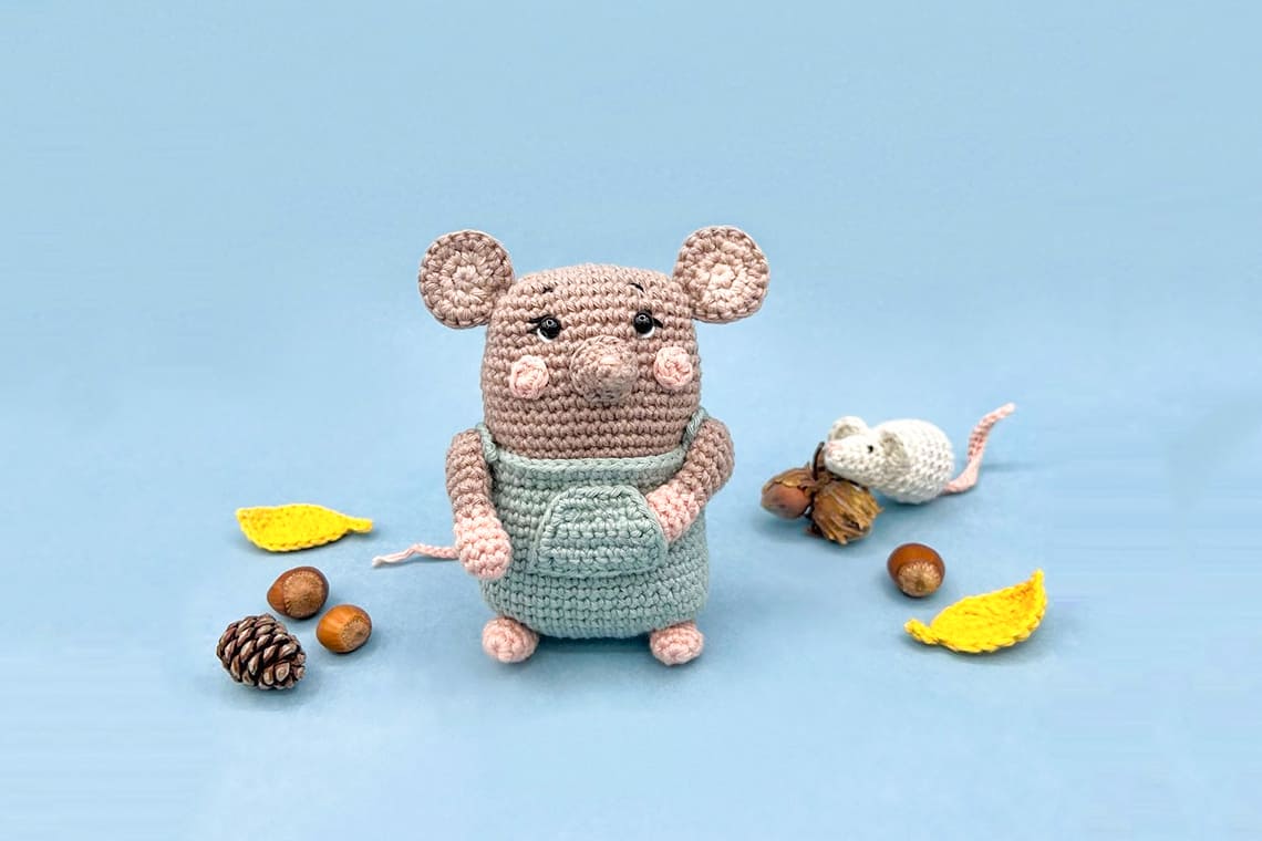 Crochet Mouse Gustave Amigurumi Free Pattern - 500+ PDF Passo a Passo ...
