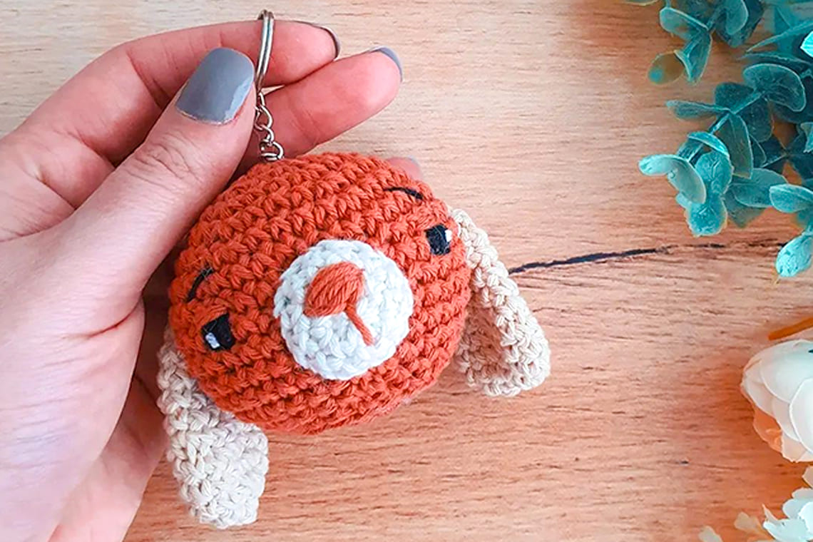 Free Crochet Keychain Dog Amigurumi PDF Pattern - 500+ PDF Passo a ...